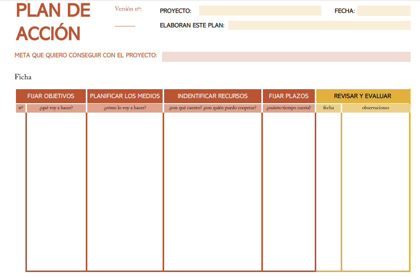 #14 - PLAN DE ACCIÓN - emprendes.net